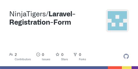 Github Ninjatigerslaravel Registration Form