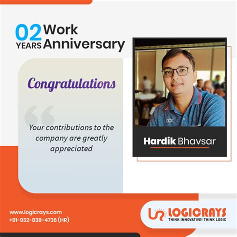 Happy Work Anniversary Logicrays Technologies Pvt Ltd Facebook