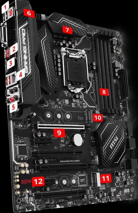 B250 GAMING PRO CARBON | Motherboard - The world leader in motherboard ...