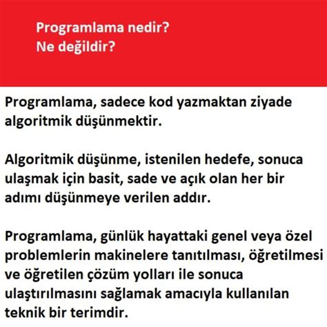 Developer Programming Programlama Geliştirmek Kızılelma Teknokızılelma