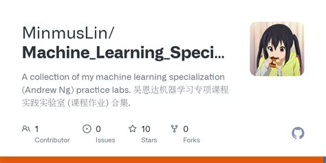 Github Minmuslin Machine Learning Specialization Practice Labs A Collection Of My Machine