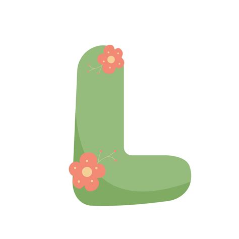 Decorative L Letter For Design Elements Name Textile 13321526 Vector