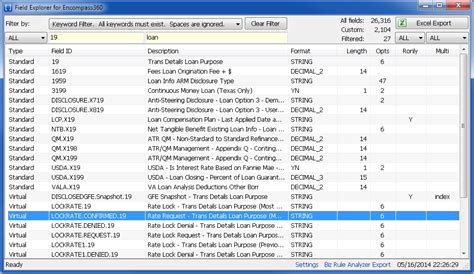 Encompdev Field Explorer For Ellie Mae Encompass