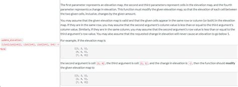 the first parameter represents an elevation map the