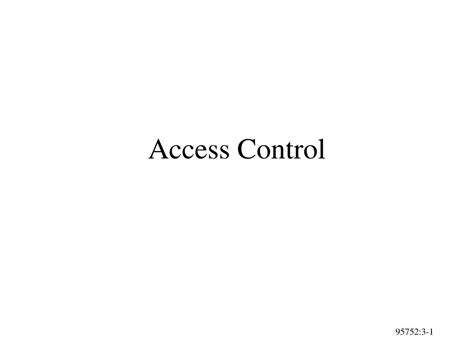 Ppt Access Control Powerpoint Presentation Free Download Id324150