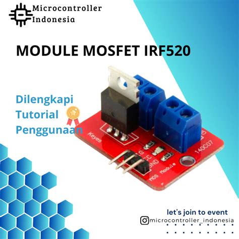 Mosfet Irf520 Controlador 24v 5a Módulo Arduino Raspberry Esp32 Esp8266