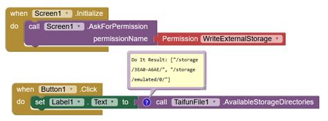 Unable To See Sdcard With Taifunfile Mit App Inventor Help Mit App