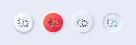 balloon dart line icon amusement park sign line icons vector stock