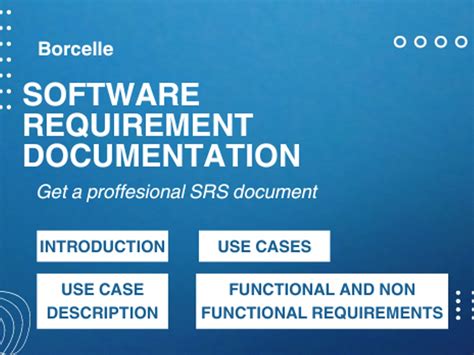 A Software Requirement Specification Document Srs Upwork