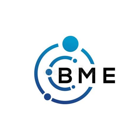 Design Do Logotipo Bme Letter Em Fundo Branco Conceito De Logotipo De