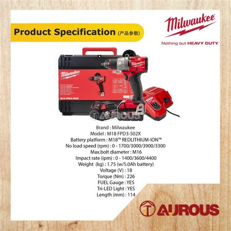Milwaukee M18 Fuel Gen Iv 13mm Percussion Drill Driver And 1 4 Hex Impact Driver Set M18 Fid3