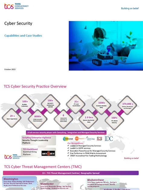 Tcs Cyber Security Practice Capabilities Deck 2022 Ver 0 1 Pdf Security Computer Security