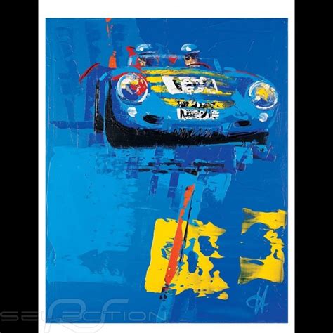 Porsche 550 Spyder Blau Mille Miglia 2003 Reproduktion Eines