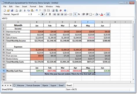 Spreadsheet For WinForms V Released MindFusion Company Blog