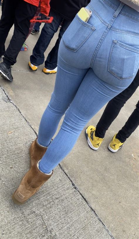 Candid Girl In Tight Jeans Life With A Jeans Fetish