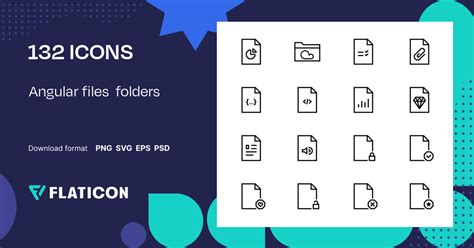 Pack De Iconos Angular Files Folders Outline 130 Iconos Svg