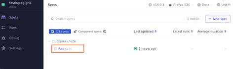 End To End Testing For AG Grid In React With Cypress