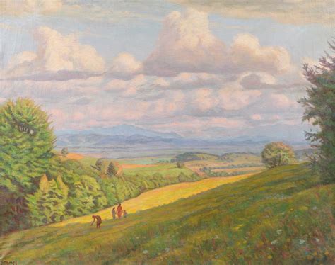 Eduard Morres Peisaj De Vară Lângă Brașov Artiss