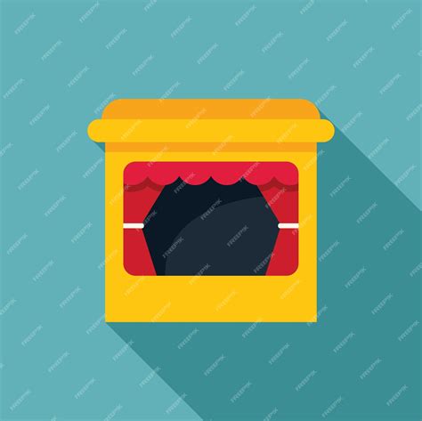 Premium Vector Yellow Puppet Show Booth Waiting For The Play To Start Premium Vector Yellow Puppet Show Booth Waiting For The Play To Start