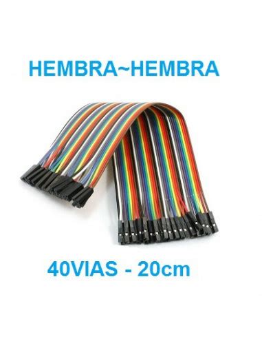 ARDUINO CABLE DUPONT VIAS CM HEMBRA HEMBRA