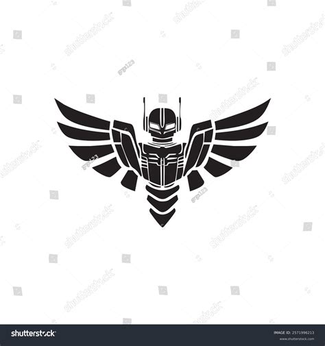 Futuristic Robot Wings Inspired By Technology Stock Vector Royalty Free Shutterstock