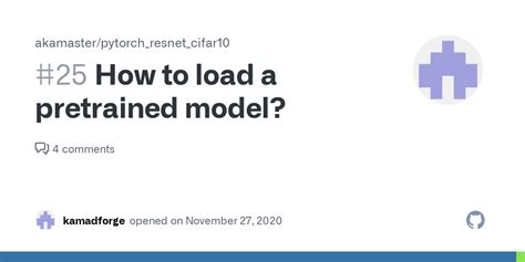 How To Load A Pretrained Model Issue 25 Akamaster Pytorch Resnet
