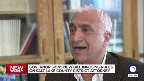 Salt Lake Co Da Reacts After Governor Signs Controversial Bill