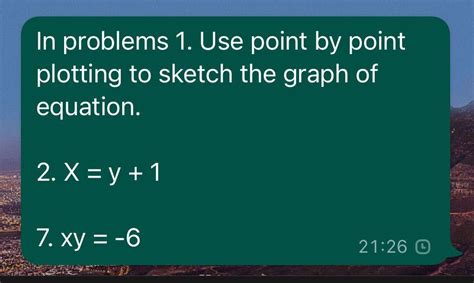 Solved In Problems Use Point By Point Plotting To Sketch Chegg