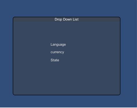 Drop Down List Questions Answers Unity Discussions