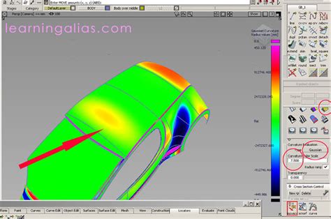 autodesk alias class a surfaces curvature evaluation cad learning alias diploma courses