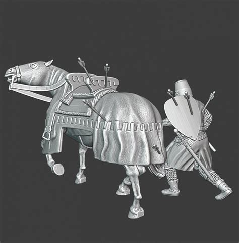 Medieval Crusader Redrawing Under Fire