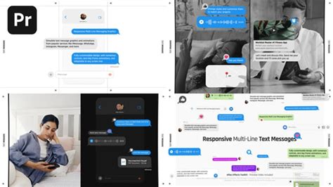 Responsive Multi Line Text Messages Mogrt Titles Ft Android And Blue Boxes Envato