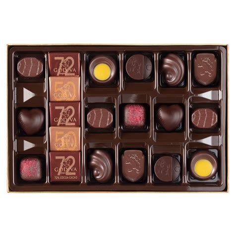 Dark Chocolate Assorted Box 20pc Godiva Chocolates Uk