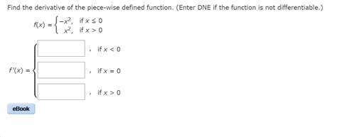 [solved] 2 3 question 18 find the derivative of the piece w