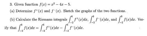 solved 3 given function f x x2−4x−5 a determine f x