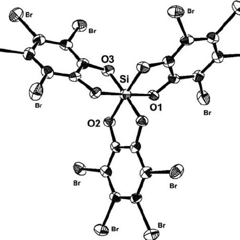 Ortep View Of The Molecular Structure Of The Silicate Anion In Compound