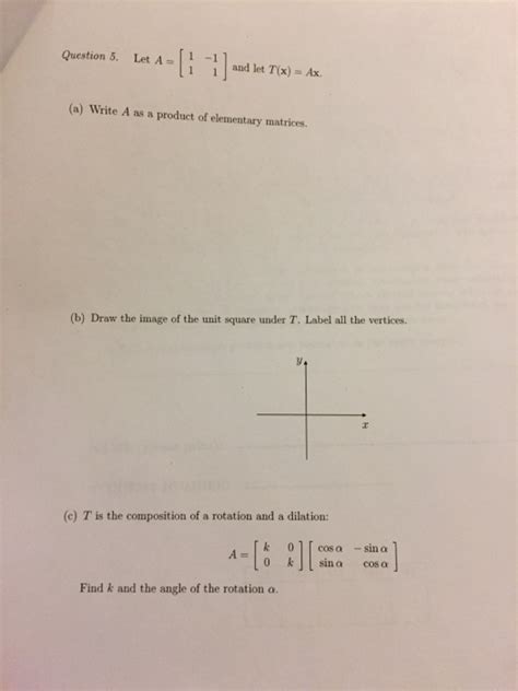 Solved Question Let U Be A Fixed Non Zero Vector In R And Chegg