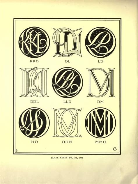 Monograms And Ciphers Monogram Lettering Design Monogram Letters