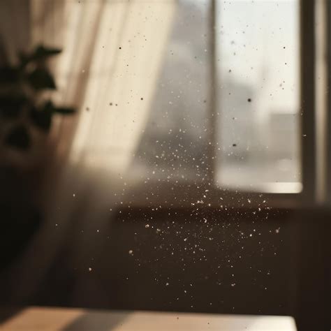 Sunbeams Streaming Through A Window Casting Dust Motes In The Air