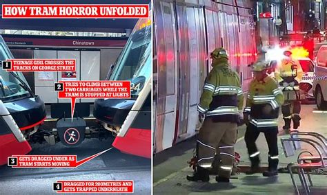 Teen Dies After Being Trapped Under A Tram In Haymarket Sydney Cbd