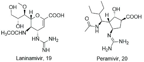 Laninamivir 19 And Peramivir 20 Na Inhibitors Download Scientific Diagram