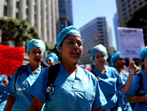 Nurses Protest Against The Use Of Ai In Healthcare At Kaiser Permanente