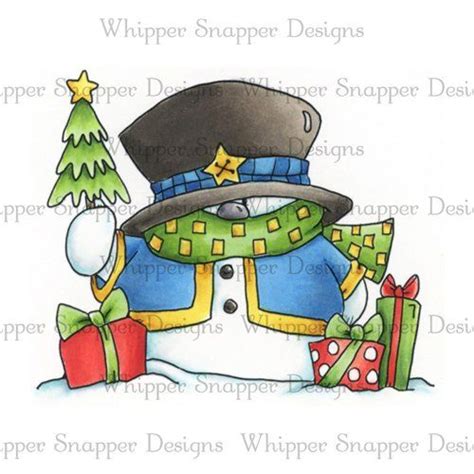 Rubber Stamps Whipper Snapper Designs Brookfield Wi Snowman