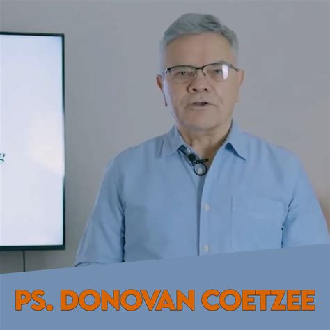 Ps Donovan Coetzee Thrive Church Edenvale