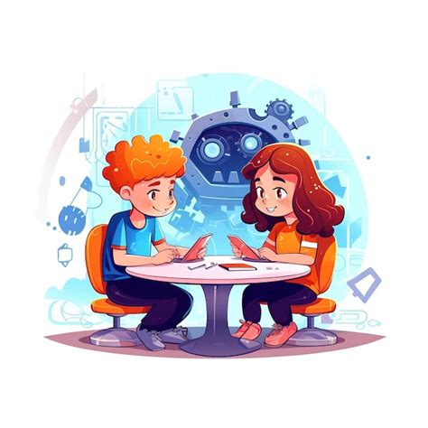 Premium Photo Brother And Sister Friendly Comic