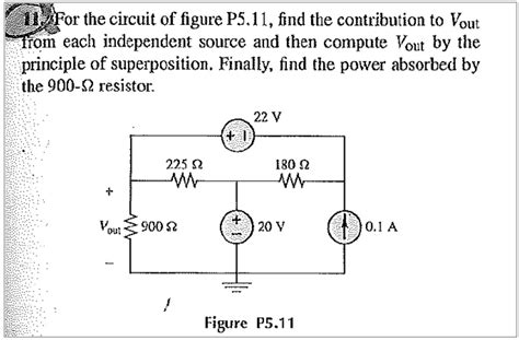 solved h for the circuit of figure p5 11 find the contribution to
