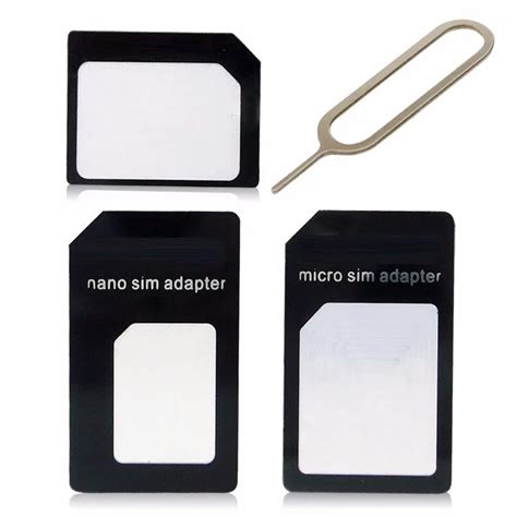 Pcs Sim Card Adapter In For Nano To Micro Sim Adapters Standard Sim Card Adapters Eject