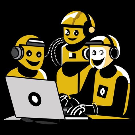 Premium Vector Ai Programmers Delight Sharing A Laugh In The Virtual