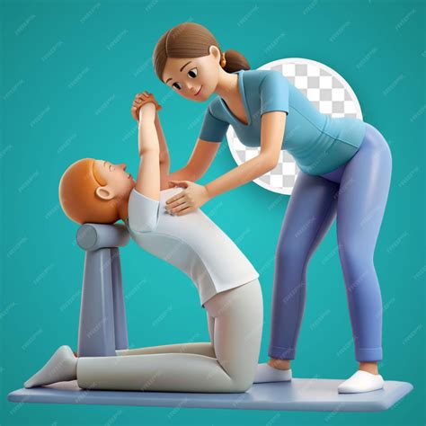 Premium Psd Woman Having A Physiotherapy Session At A Clinic