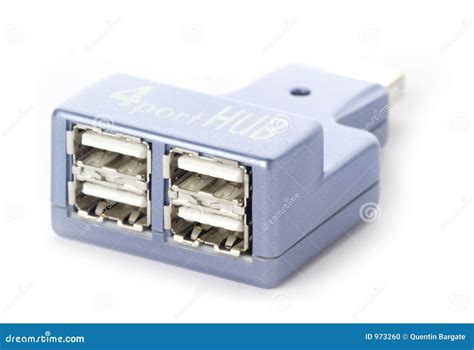Four Port USB Hub Isolated Stock Photo Image Of Electronics Work